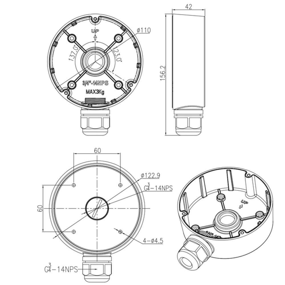 D-Link Junction Box DCS-F461JB – BLUi Security Australia