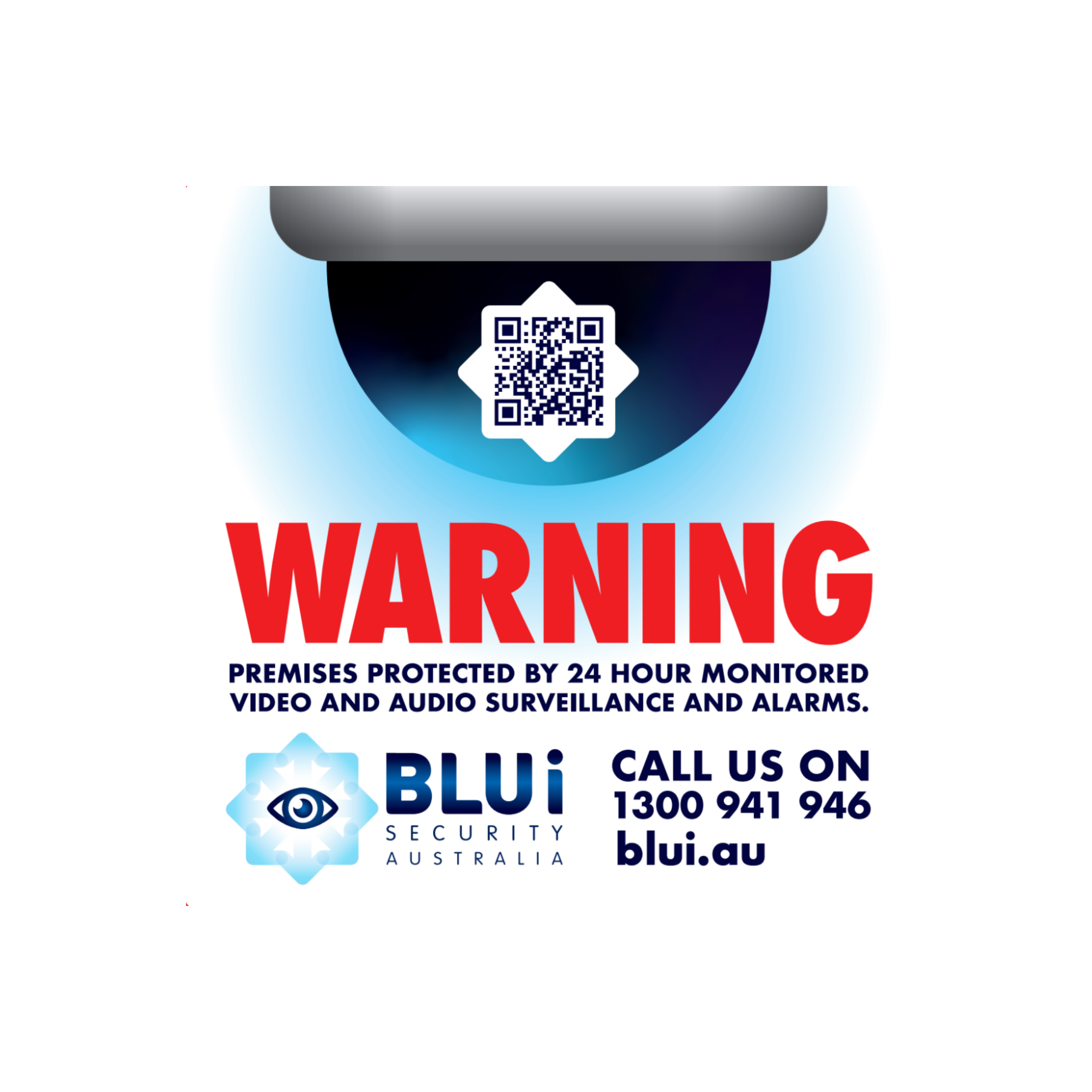 BLUi Security Warning Stickers | Property Protection – BLUi Security ...