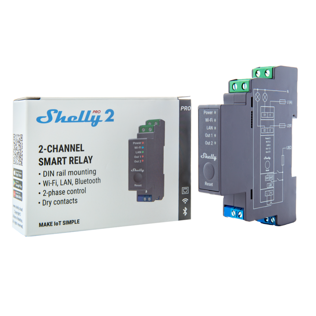 Shelly Pro 2 | Shelly Switches – BLUi Security Australia