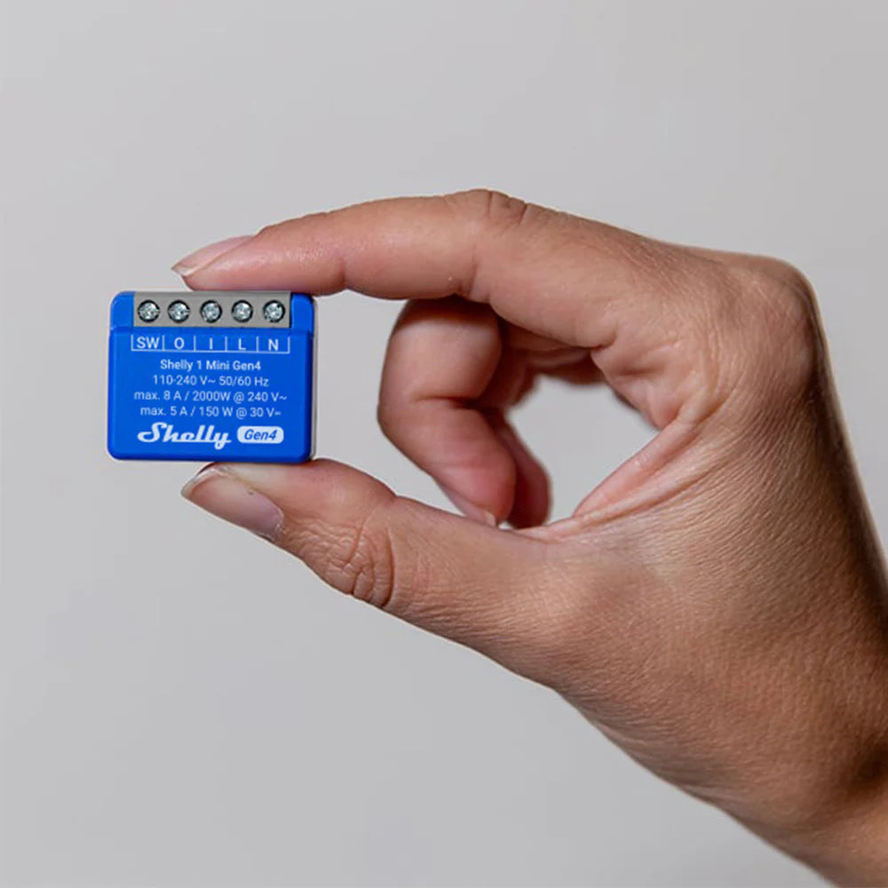 Shelly 1 Mini Gen 4 | Compact Smart Switch with Multiprotocol Support ...