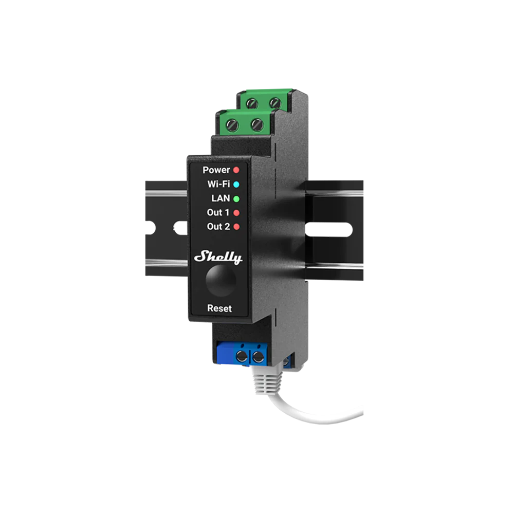 Shelly Pro 2PM | Dual-Channel Smart Relay with Power Monitoring – BLUi ...