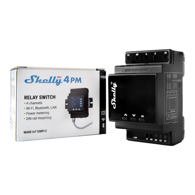 Shelly Pro 4PM | Multi-Channel Smart Relay with Power Monitoring – BLUi ...