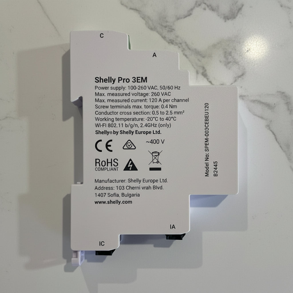 Shelly Pro 3EM | Three-Phase Energy Monitoring & Control – BLUi ...