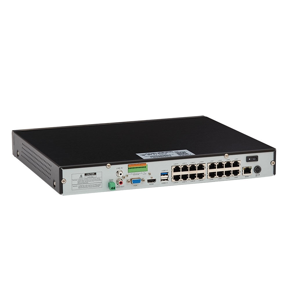IVSEC NR316XD – 16 Channel NVR with AI Detection and Alarms – BLUi ...